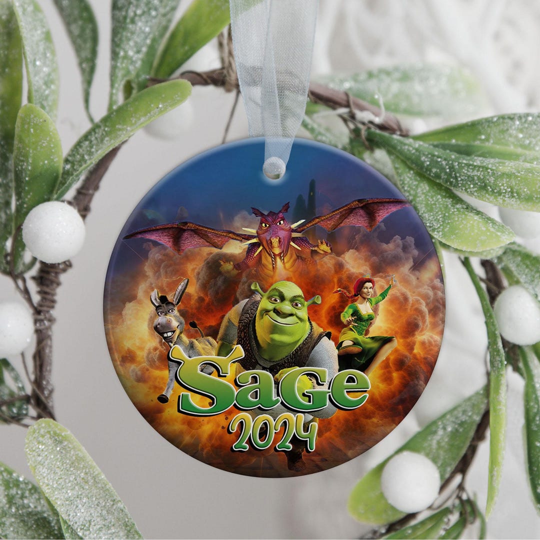 Disney Shrek Christmas Ornament, Shrek Movie Ornament, Christmas Tree ...
