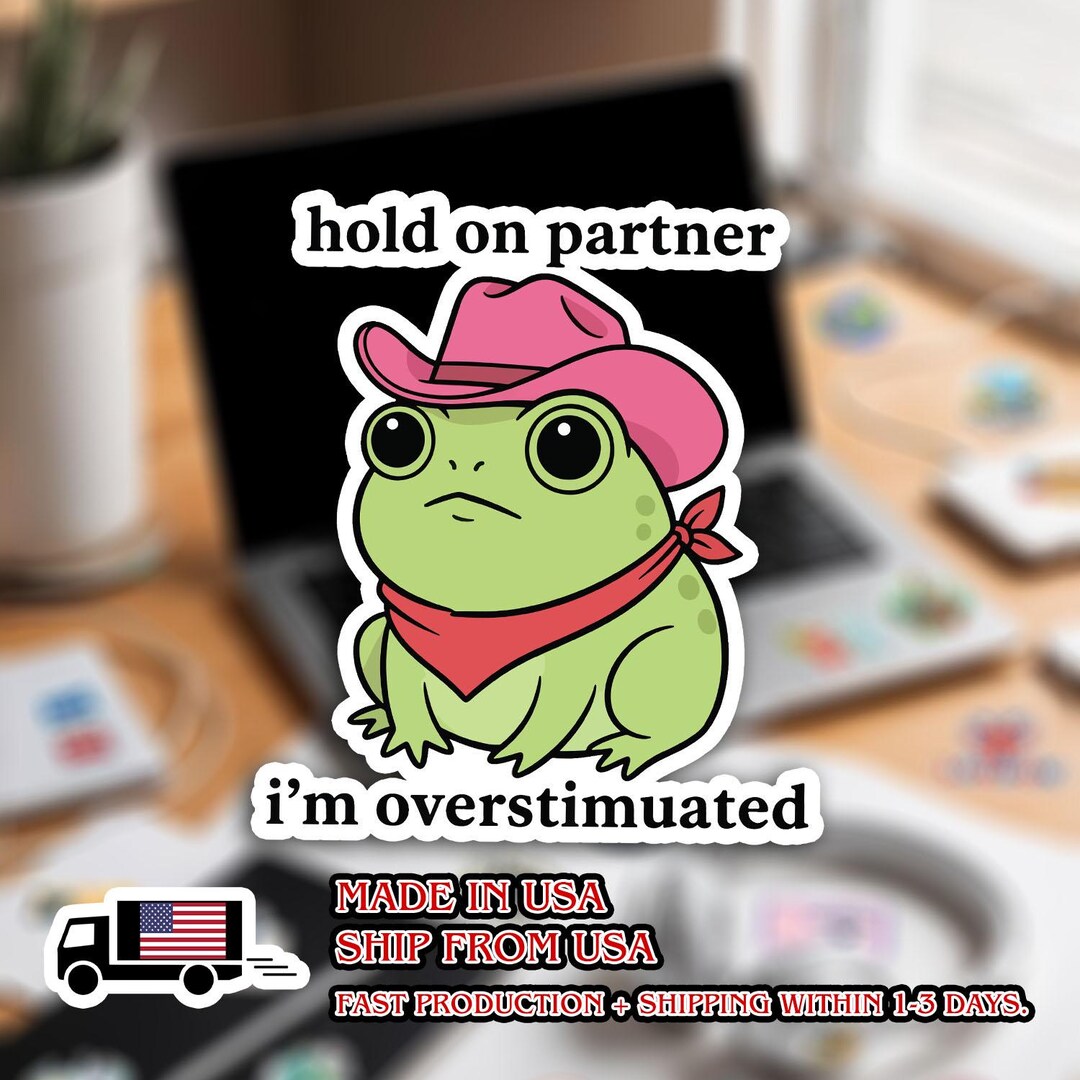 Funny Overstimulated Meme Sticker Anti Social Reader Gift Stocking ...