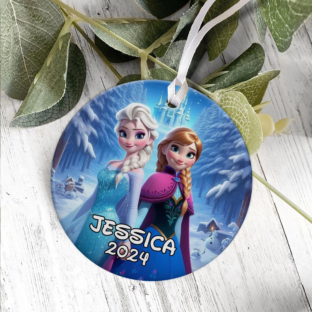 Disney Custom Frozen Christmas Ornament, Elsa Christmas Ornament, Elsa ...