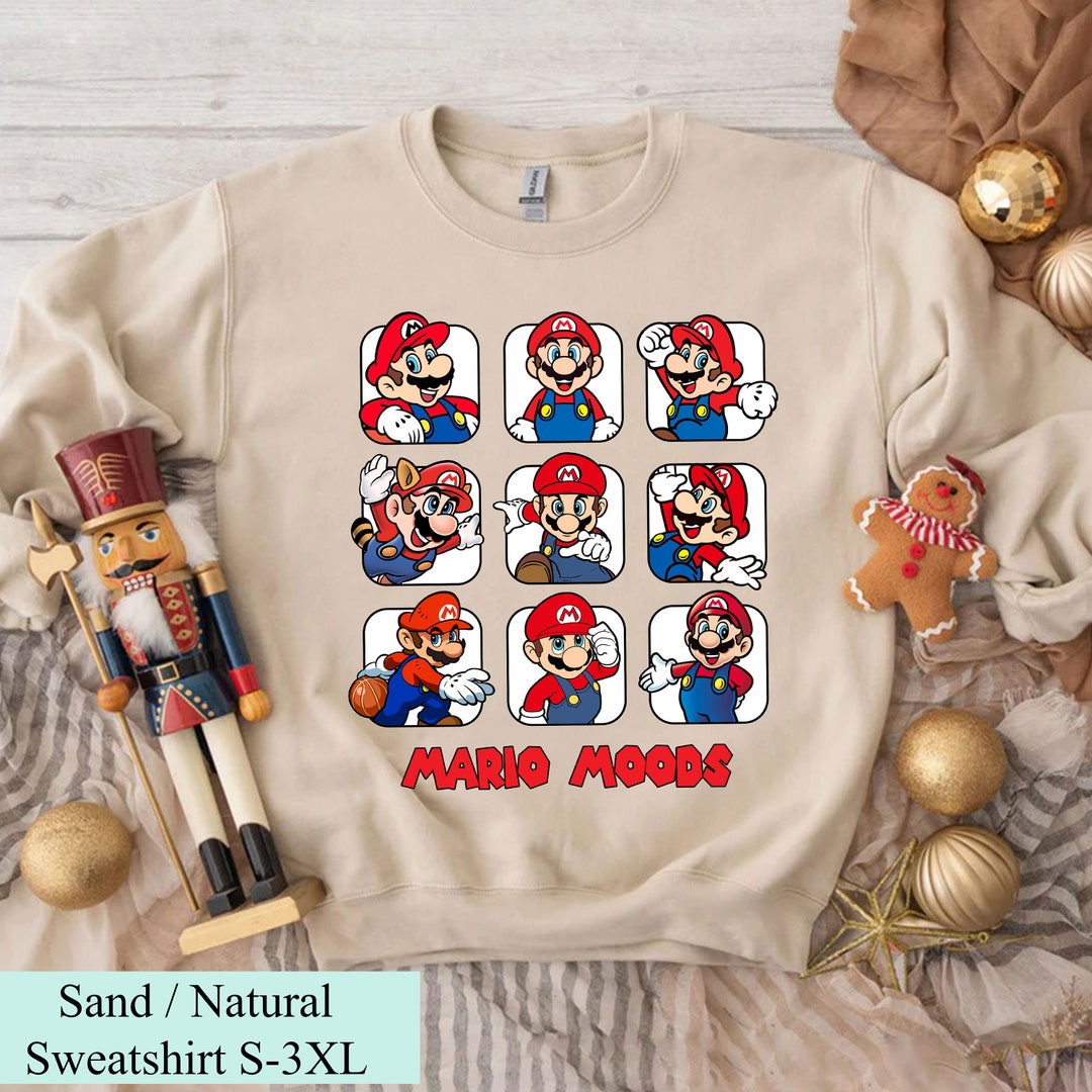 Nintendo Super Mario Mario Moods Unisex T-shirt Mario Luigi - Etsy