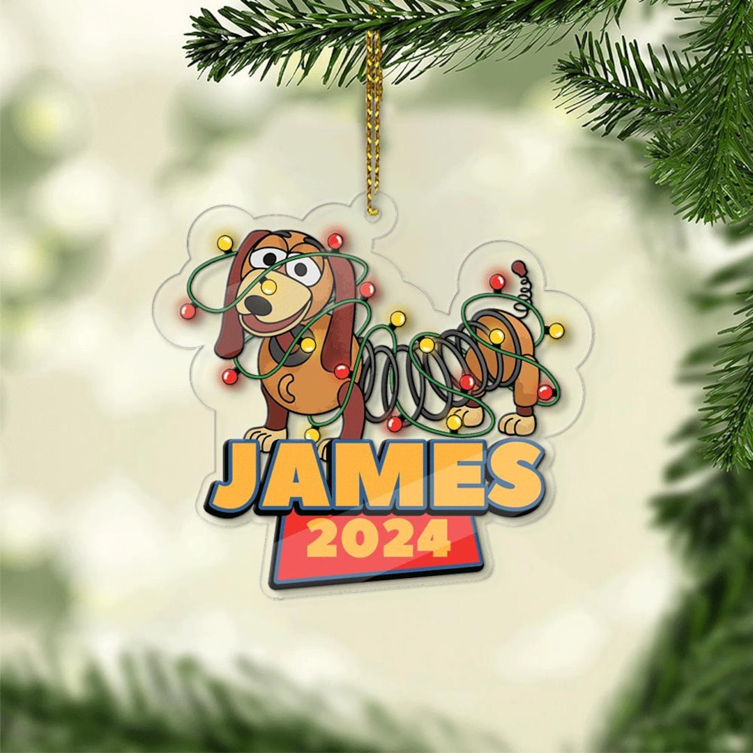 Personalized Slinky Dog Toy Story Christmas Ornament, Disney Slinky Dog ...