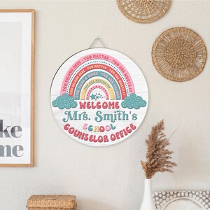 Personalized Welcome Sign, School Counselor Office Sign, Psychologist ...