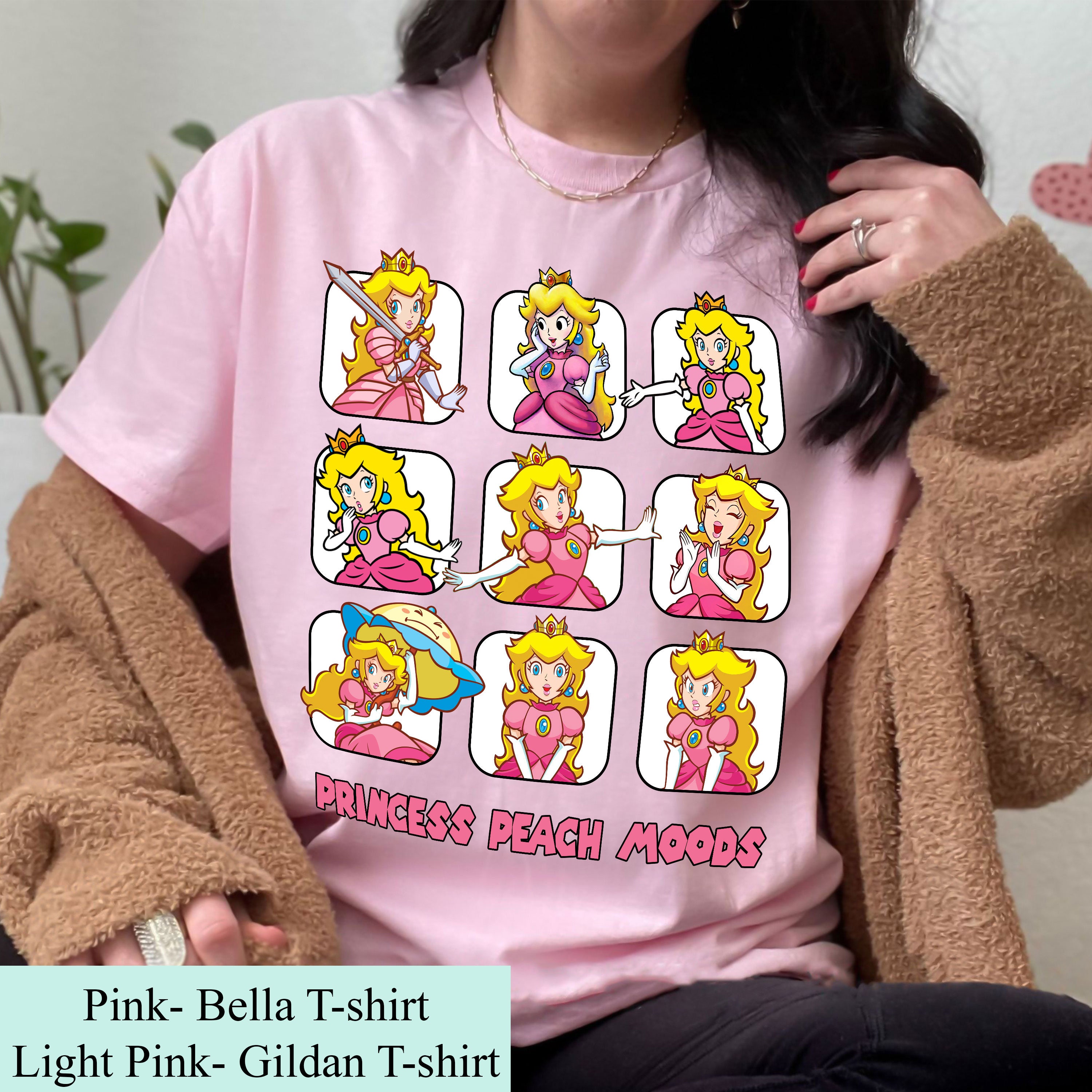 Nintendo Super Mario Princess Peach Moods Unisex T-shirt - Etsy