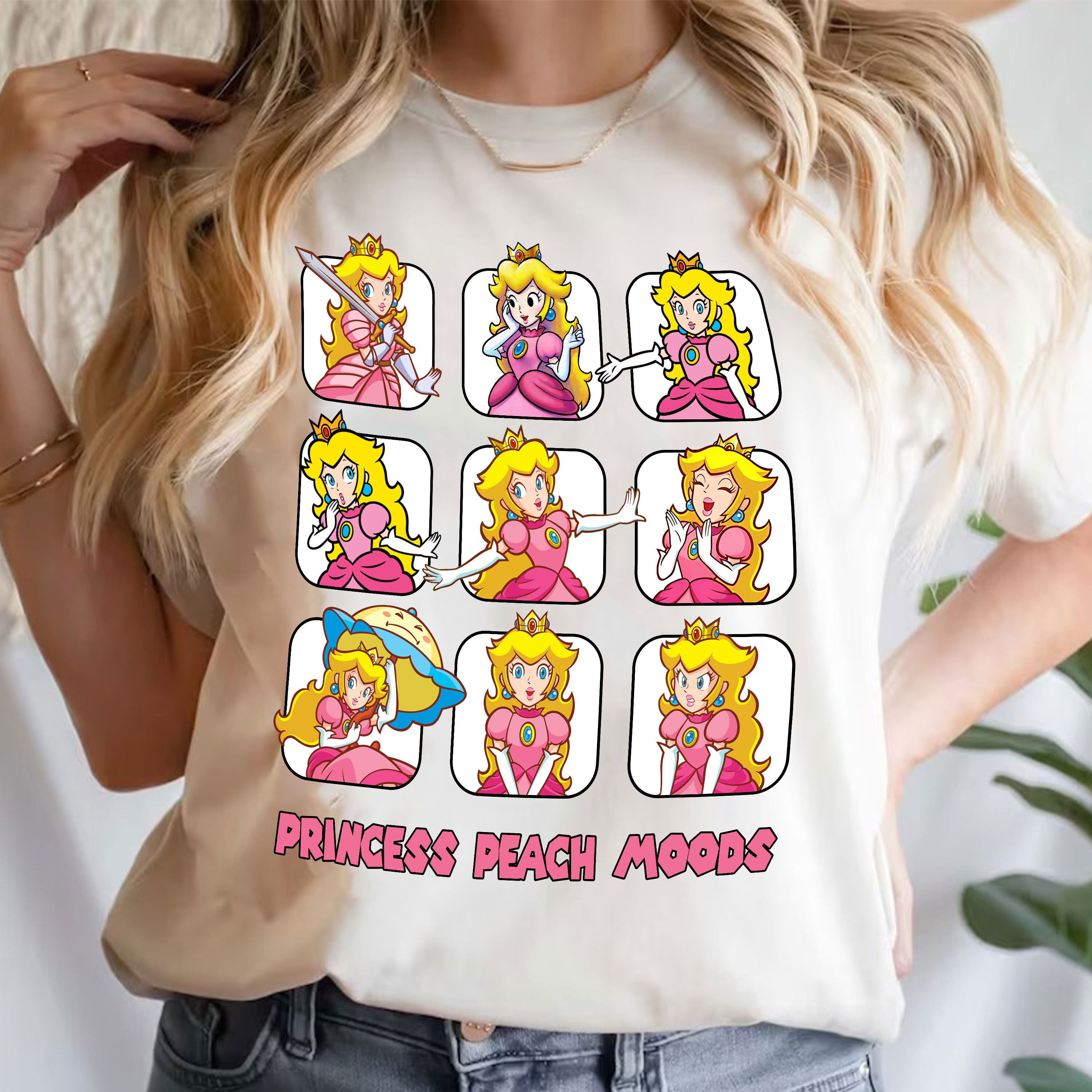 Nintendo Super Mario Princess Peach Moods Unisex T-shirt - Etsy