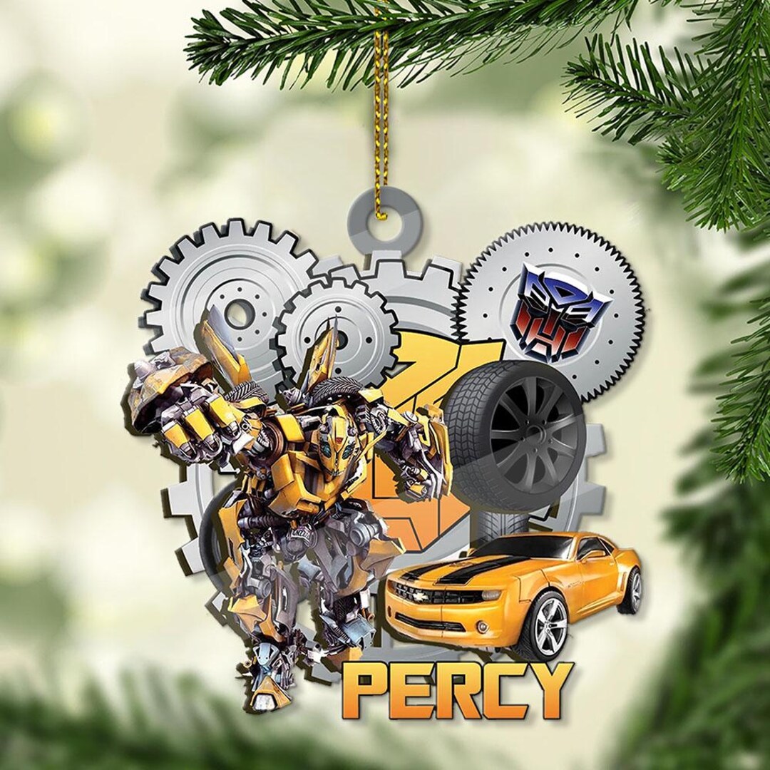 Personalized Transformer Christmas Ornaments, Bumblebee Inspired ...