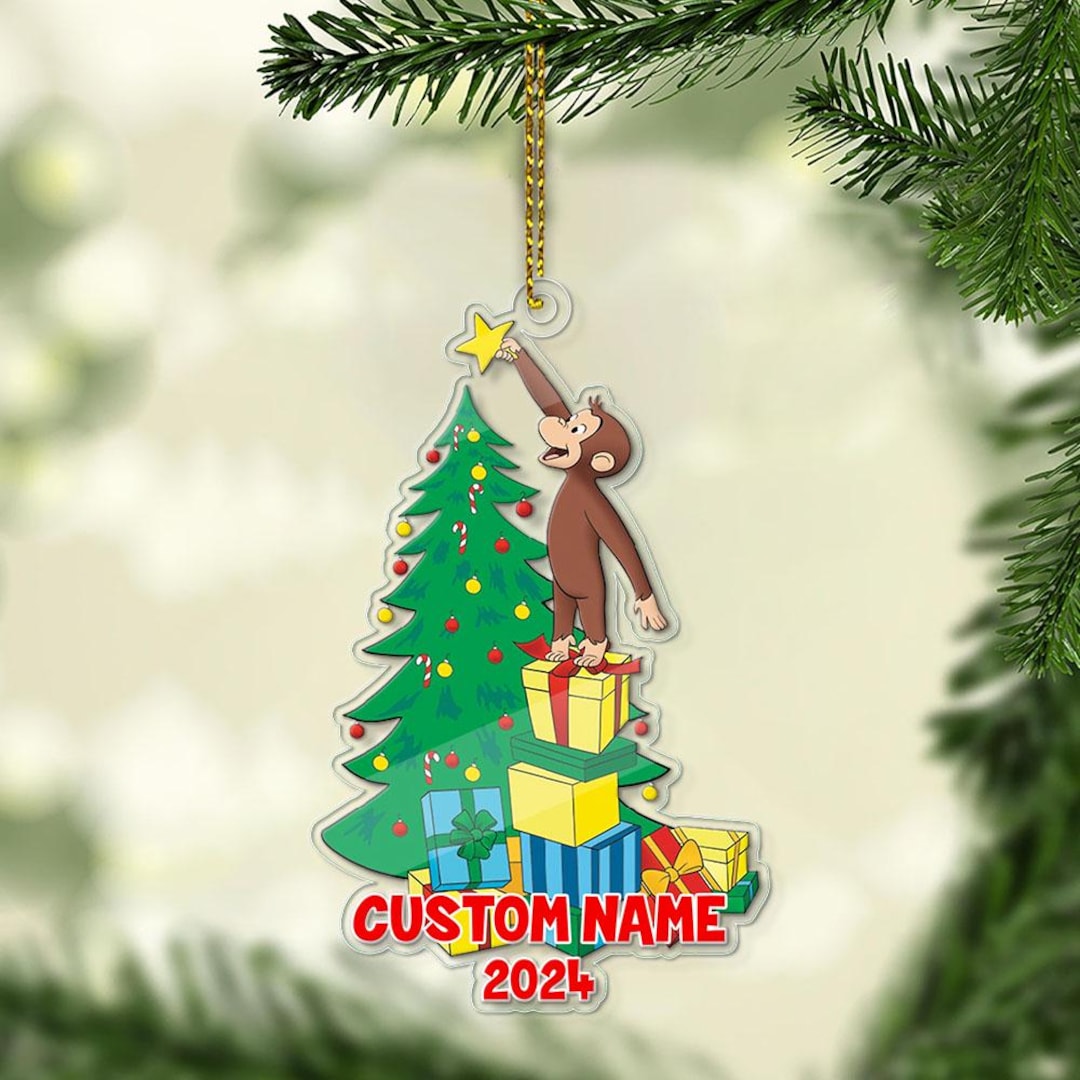 Curious George Christmas Ornament, First Christmas Ornament-christmas ...