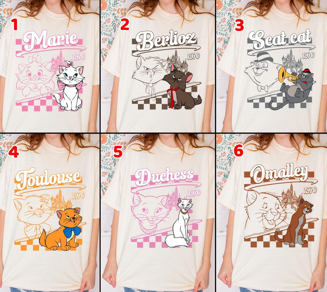 The Aristocats Checkered Shirt, Disney Aristocats Shirt, O'malley ...