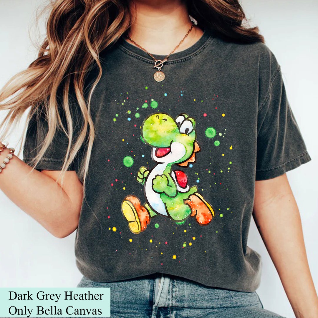 Super Mario Yoshi Water Color Splatter Portrait Unisex - Etsy