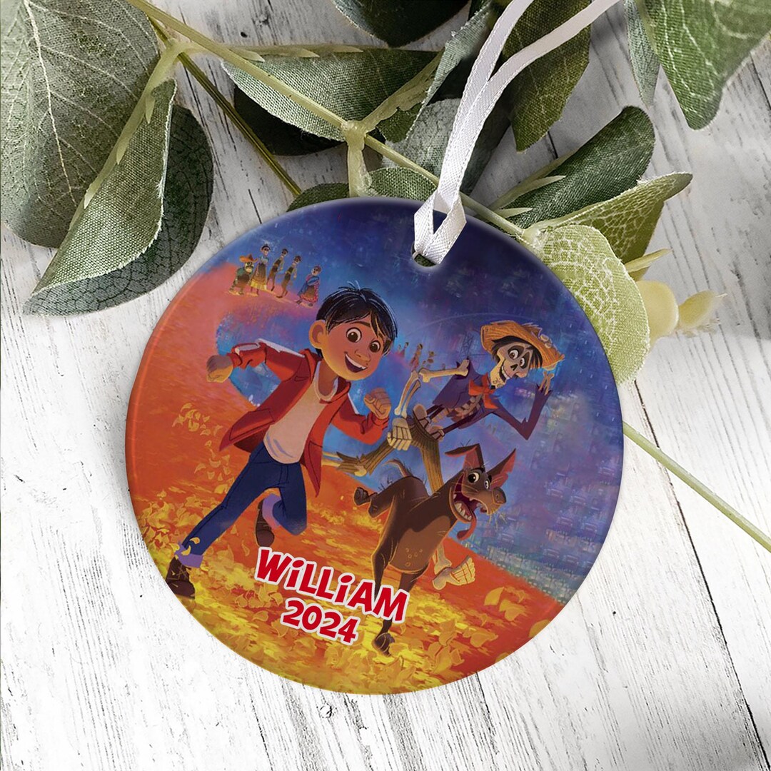 Customized Disney Coco Christmas Ornament, Disney Coco Ornament, Custom ...