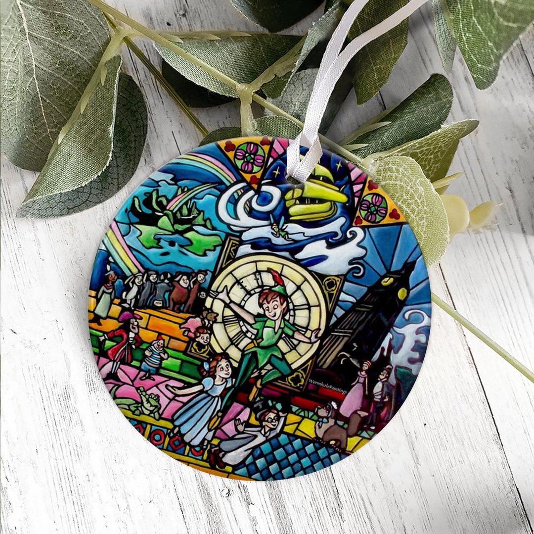 Peter Pan Stained Ornament, Disney Christmas Ornament, Christmas Gift ...