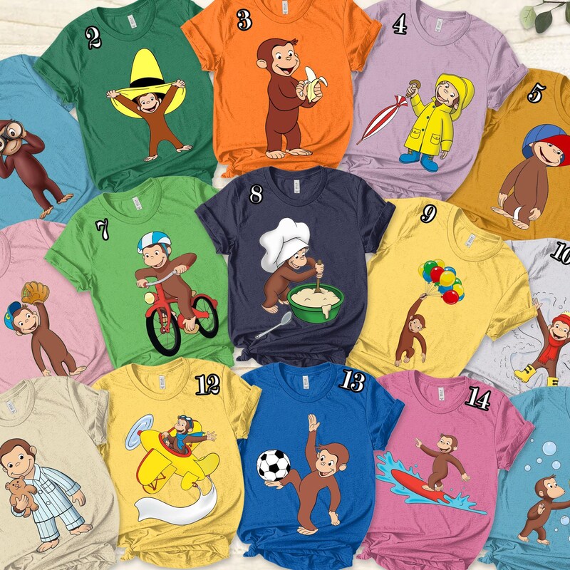 Curious George Shirt - Etsy
