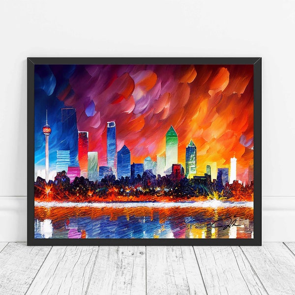 Dallas Painting - Etsy
