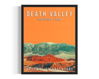 Death Valley National Park Poster Premium Quality Fine Art Print Matte ...