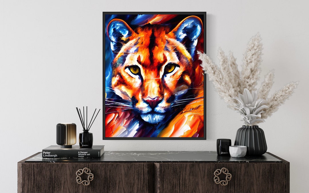 Puma Art Print Puma Painting Print Poster, Original Puma Artwork, Puma ...