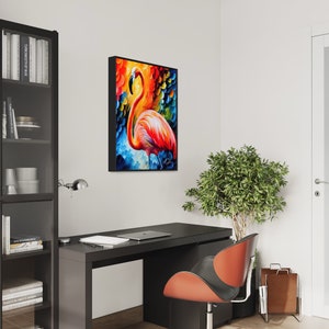 Flamingo Abstract Art Print Flamingo Oil Painting Print - Etsy