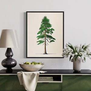 Eastern Hemlock Tree Art Print Eastern Hemlock Tree Minimalist Poster ...