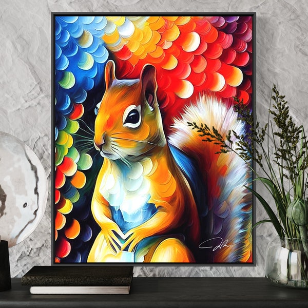 Squirrel Artwork - Etsy