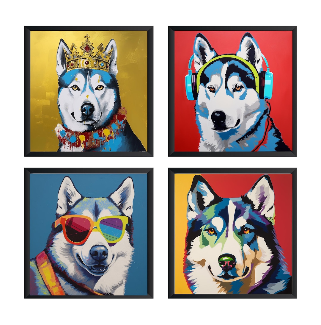 Siberian Husky Art Print, Siberian Husky Poster, Siberian Husky Wall ...