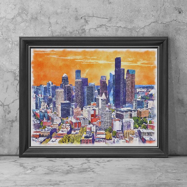 Seattle Painting - Etsy
