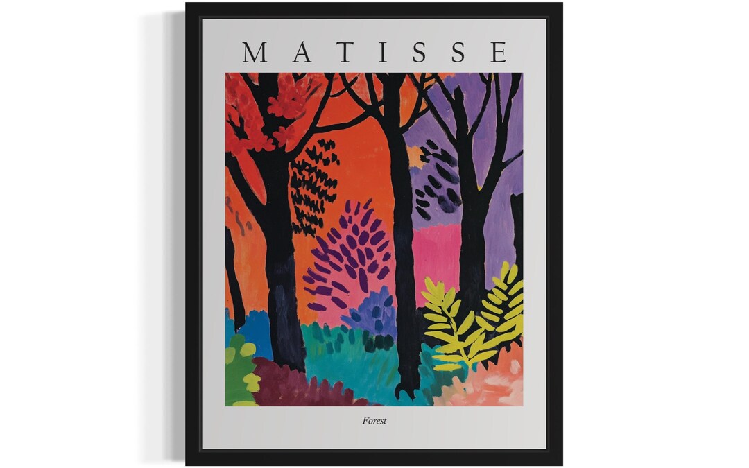 Forest Flower Vase Matisse Flower Art Print, Wall Art Poster, Original ...