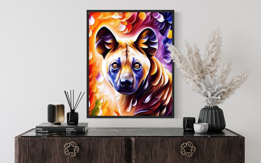 Hyena Art Print Hyena Painting Print Poster, Original Hyena Artwork ...