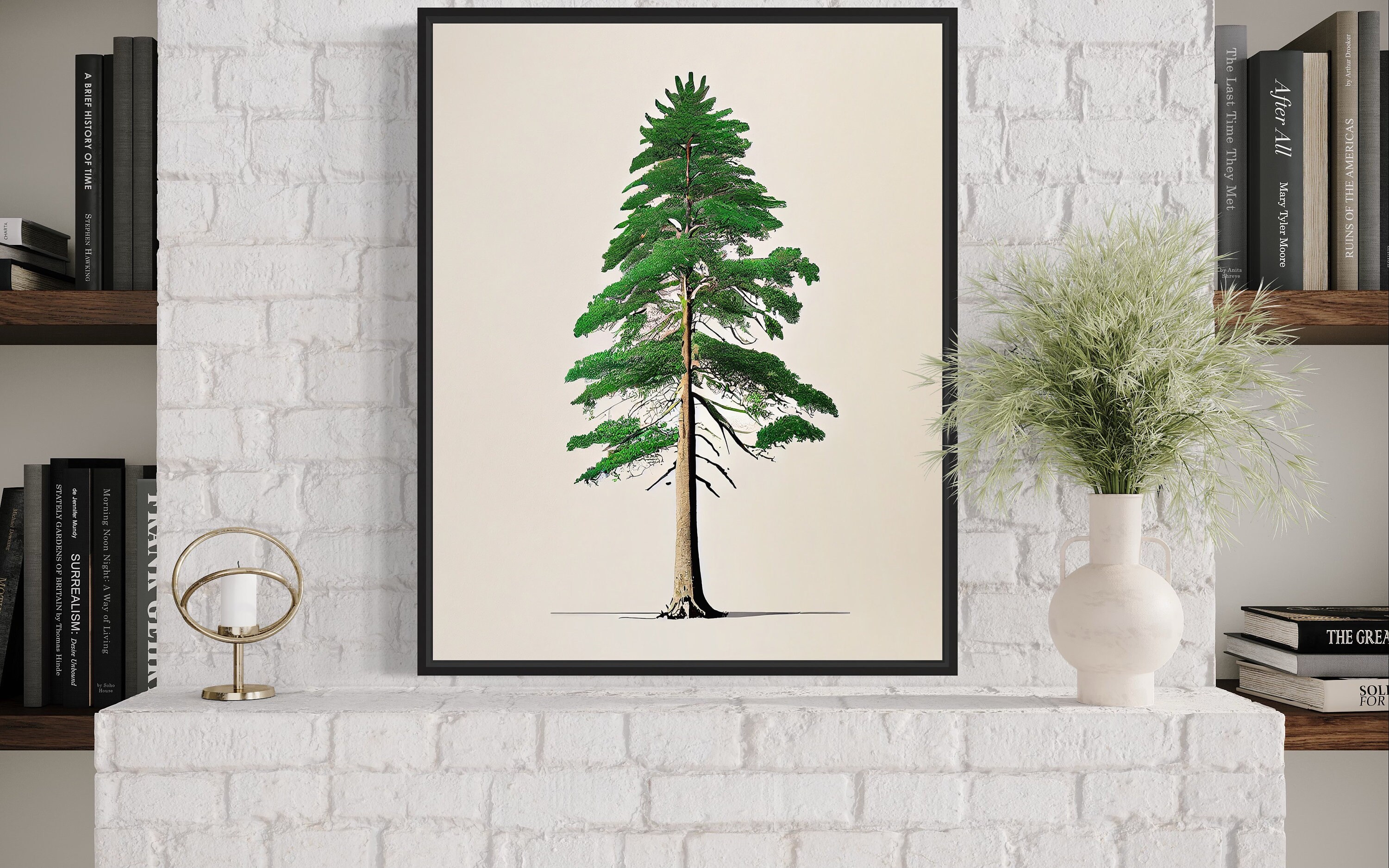 Eastern Hemlock Tree Art Print Eastern Hemlock Tree Minimalist Poster ...