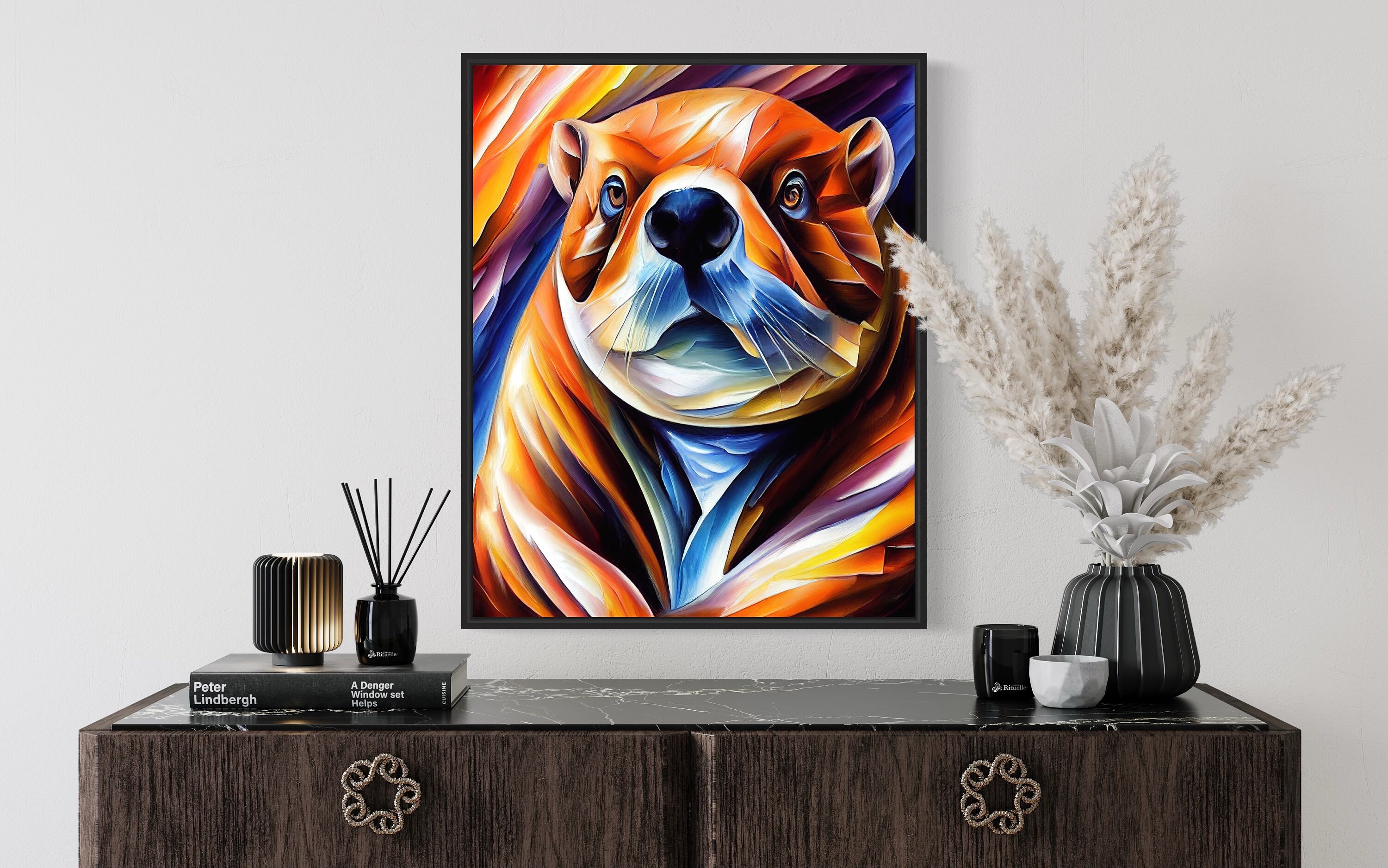 Beaver Art Print Beaver Painting Print Poster Original - Etsy