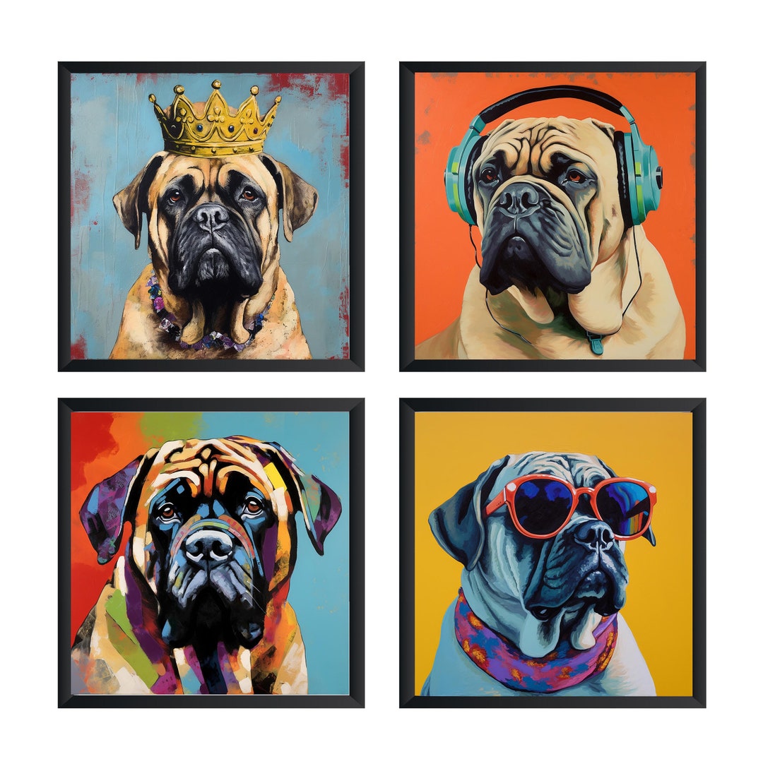 English Mastiff Art Print, English Mastiff Poster, English Mastiff Wall ...