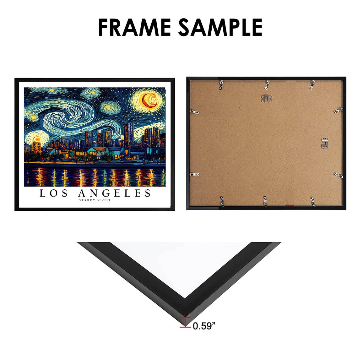 Forest Starry Night Art Print Van Gogh Forest Poster Wall - Etsy