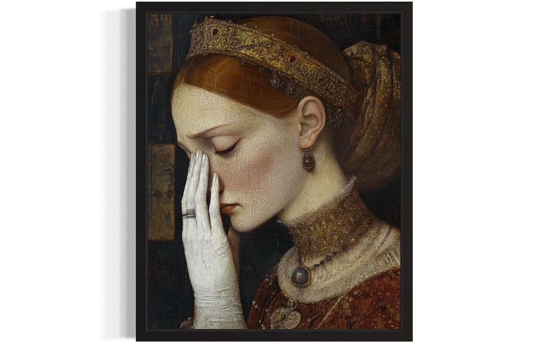 Queen Hold Nose Art Print, Bathroom Wall Art Poster, Original Paint ...