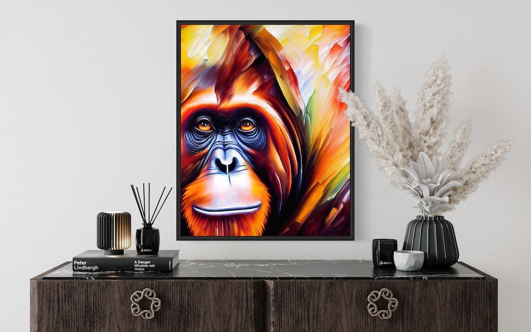 Orangutan Art Print Orangutan Painting Print Poster Original - Etsy