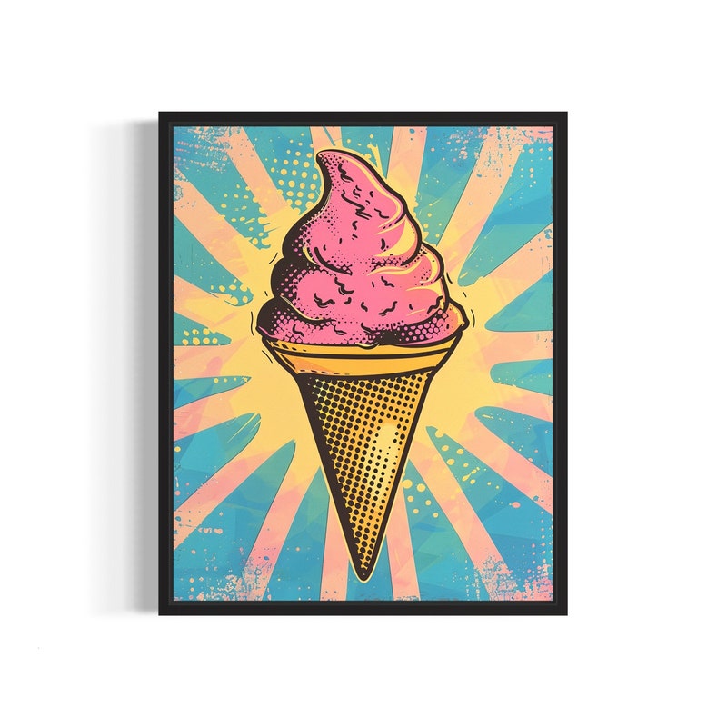 Ice Cream Poster - Etsy