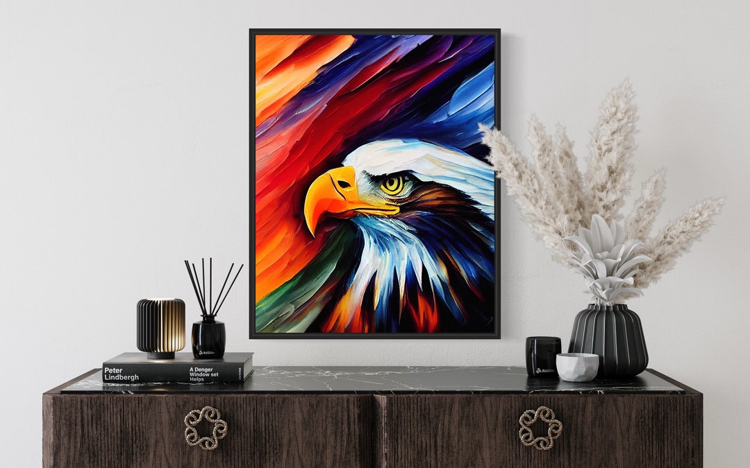 Bald Eagle Art Print Bald Eagle Painting Print Poster, Original Paint ...