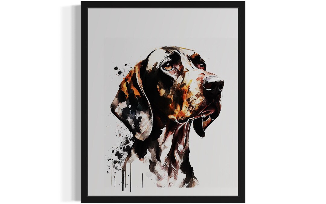 Plott Hounds Dog Watercolor Art Print, Wall Art Poster, Original Paint ...