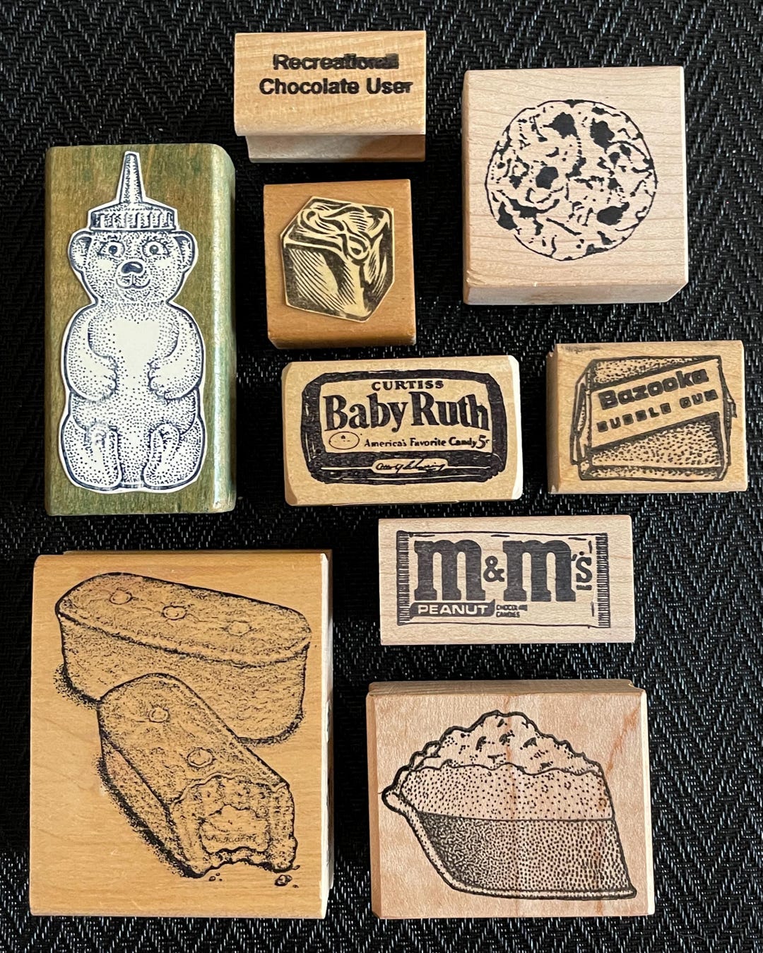 Rubber Stamps of Candy and Other Sweets - Etsy