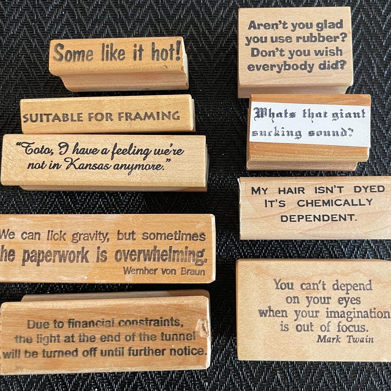 Message Rubber Stamp - Etsy