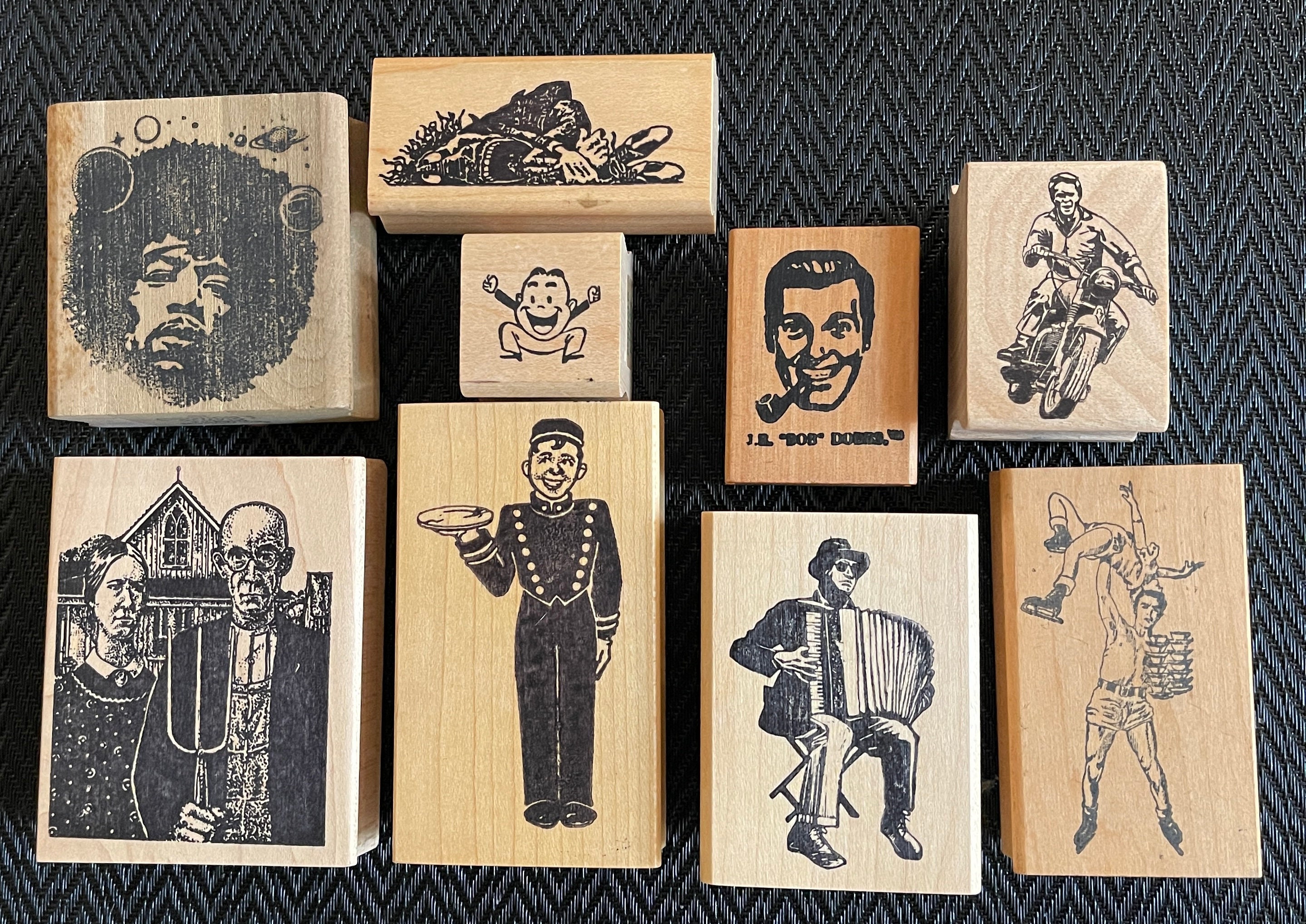 Rubber Stamps of People, Recognizable and Not - Etsy