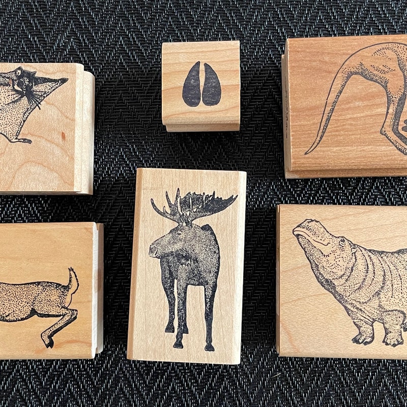 Deer Rubber Stamp - Etsy