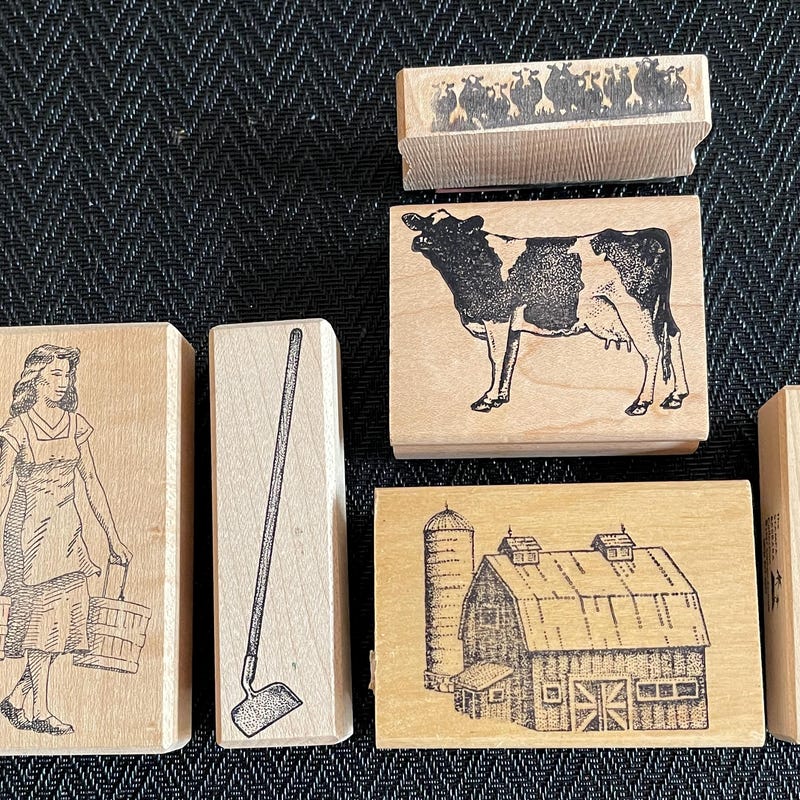 Farm Stamp - Etsy