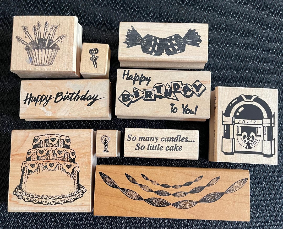 Rubber Stamps to Celebrate Birthdays - Etsy
