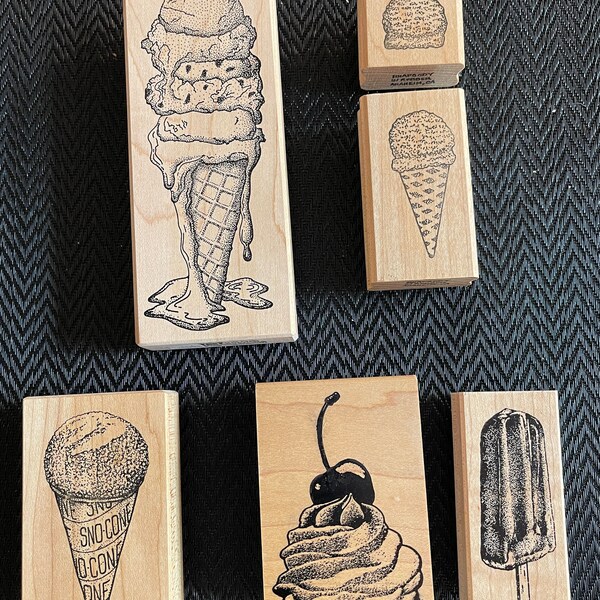 Ice Cream Stamp - Etsy