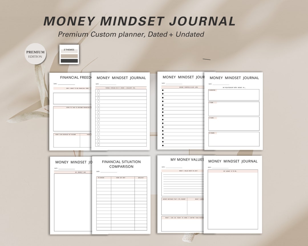Money Mindset Journal, Financial Freedom Planner, Abundance ...