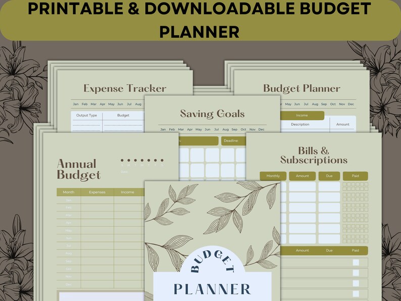 Budget Planner Bundle, Printable Budget Planner Kit - Weekly Budget ...
