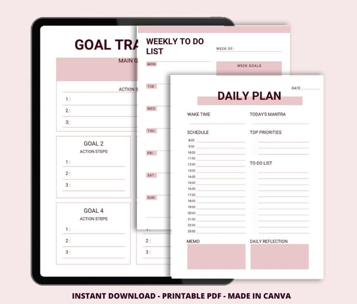 STUDENT PLANNER: Activities and Academics Planner Notebooks - Etsy