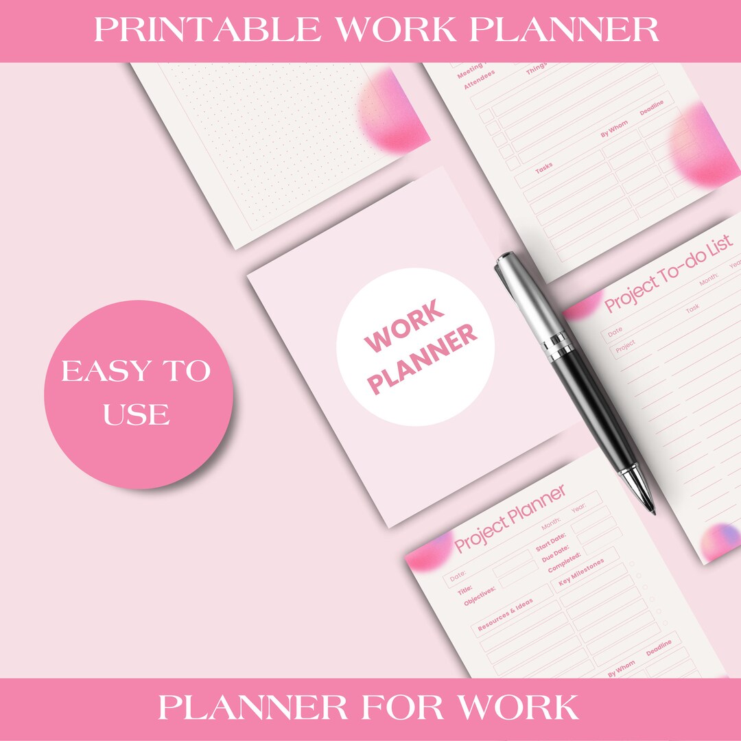 Digital Work Planner, Office Organizer, Business Planner , Work ...