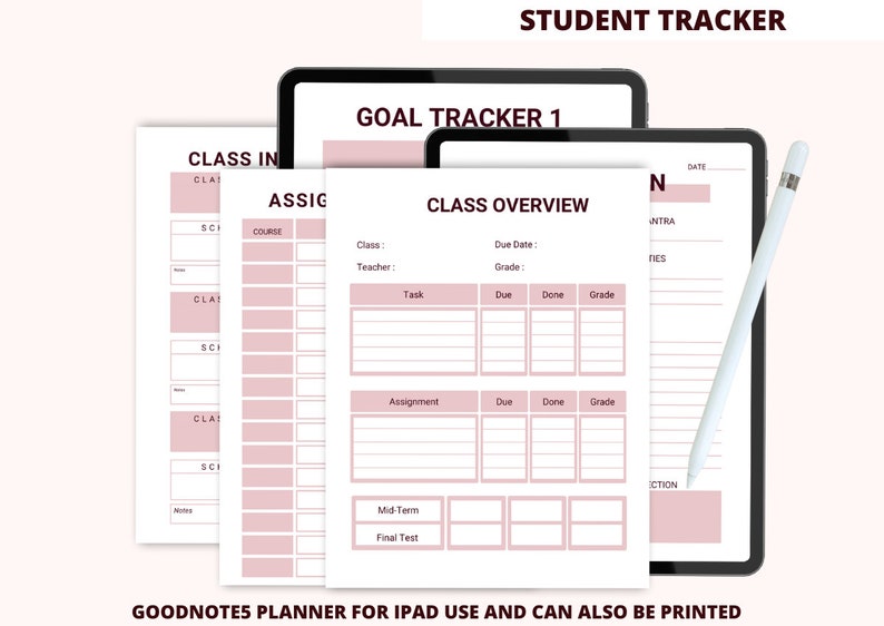 STUDENT PLANNER: Activities and Academics Planner Notebooks - Etsy