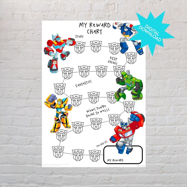 Transformer potty chart - Etsy.de