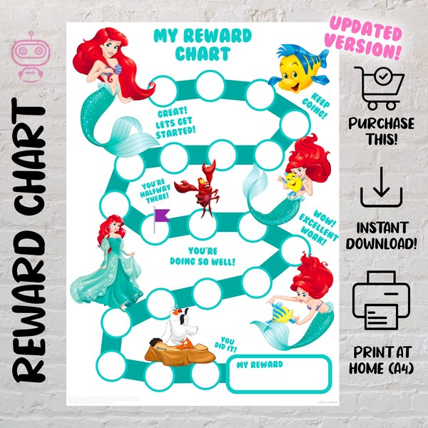 Princess Chore Chart - Etsy