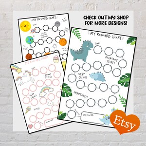 My Little Pony Reward Chart for Kids Behavior Chart - Etsy Israel