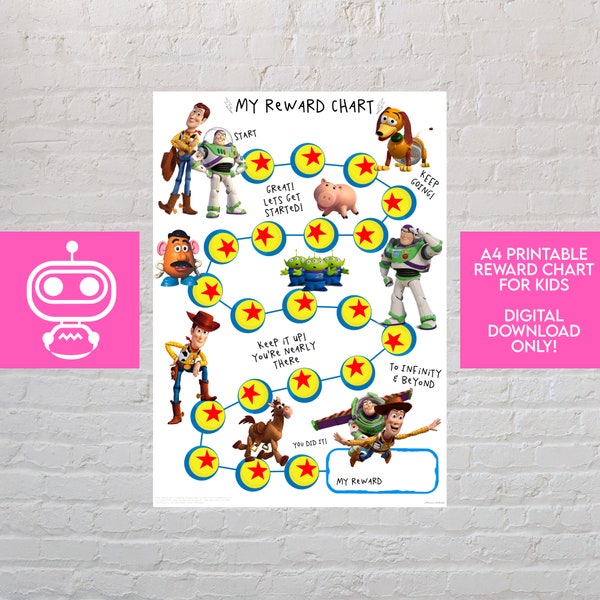 Reward chart toy story - Etsy México